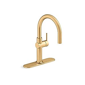 Kohler K-22975-2MB Crue Bar Sink Faucet, Vibrant Brushed Moderne Brass, 3X-Large
