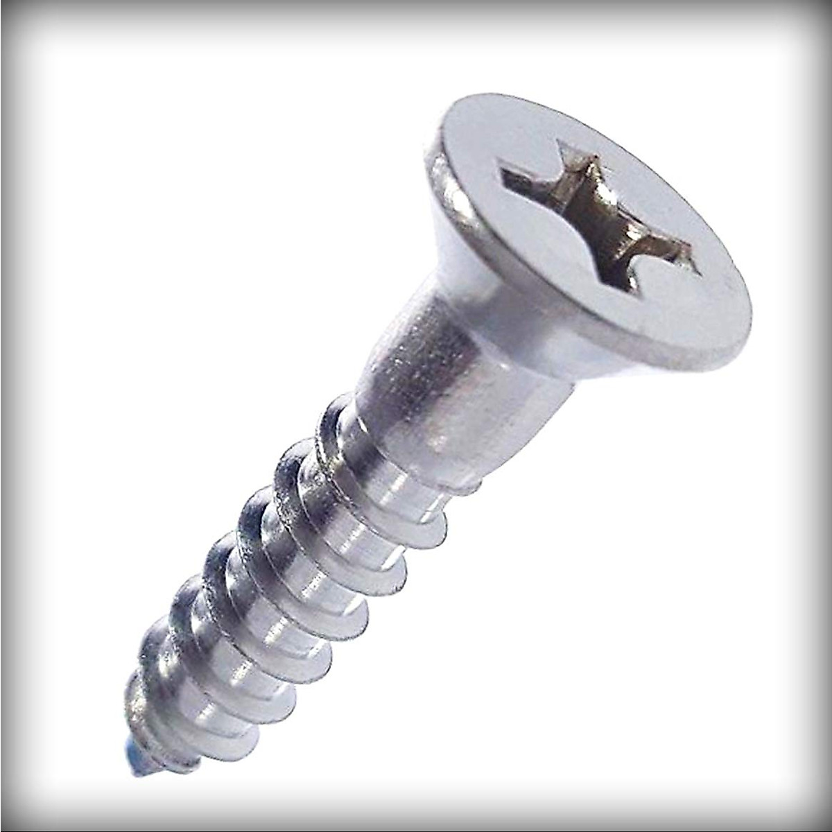 New Pack of 100 Pcs #8 x 1-1/4" inch Phillips-Drive Flat Head Wood Machine Screws Kit 316 Marine Stainless Steel Set Warranity by Pr-Merchant