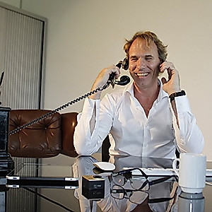 YOLISTIC (Value Pack of 2) 360° Phone Cord Detangler Landline Telephone Extended Rotating Black