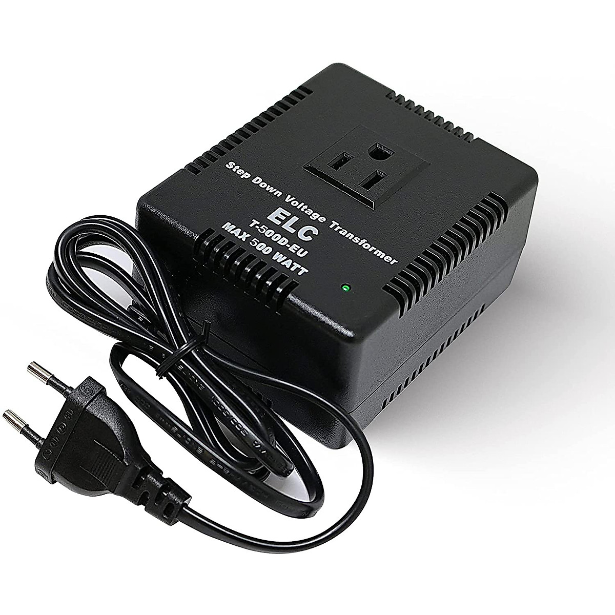 ELC 500-Watt Voltage Converter - Step Down - 220v to 110v / 240v to 120v Travel Power Converter - for Hair Straightener, Hair Dryer, Laptops and Chargers, CE Certified [3-Years Warranty]