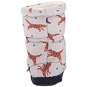 Joules Boy's Slipper Socks, Grey Tigers