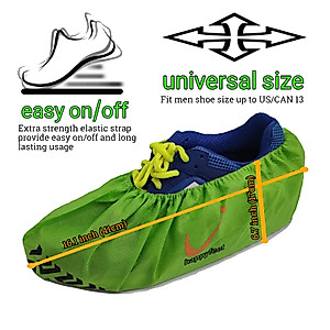 Shoe Covers Disposable Indoor Non-Slip - Premium Gift Packaging, Reusable Booty Cover, Thickest 70gsm Fabric, Extra Durable, Water Resistant, Extra Large One Size Fits All US13 Booties