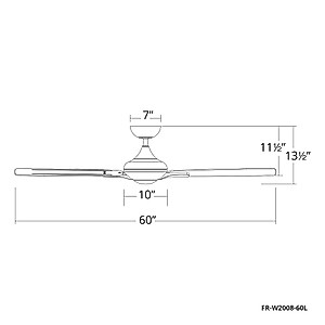 Mykonos Smart Indoor and Outdoor 5-Blade Ceiling Fan 60in Bronze/Dark Walnut with 3500K LED Light Kit and Remote Control works with Alexa, Google Assistant, Samsung Things, and iOS or Android App