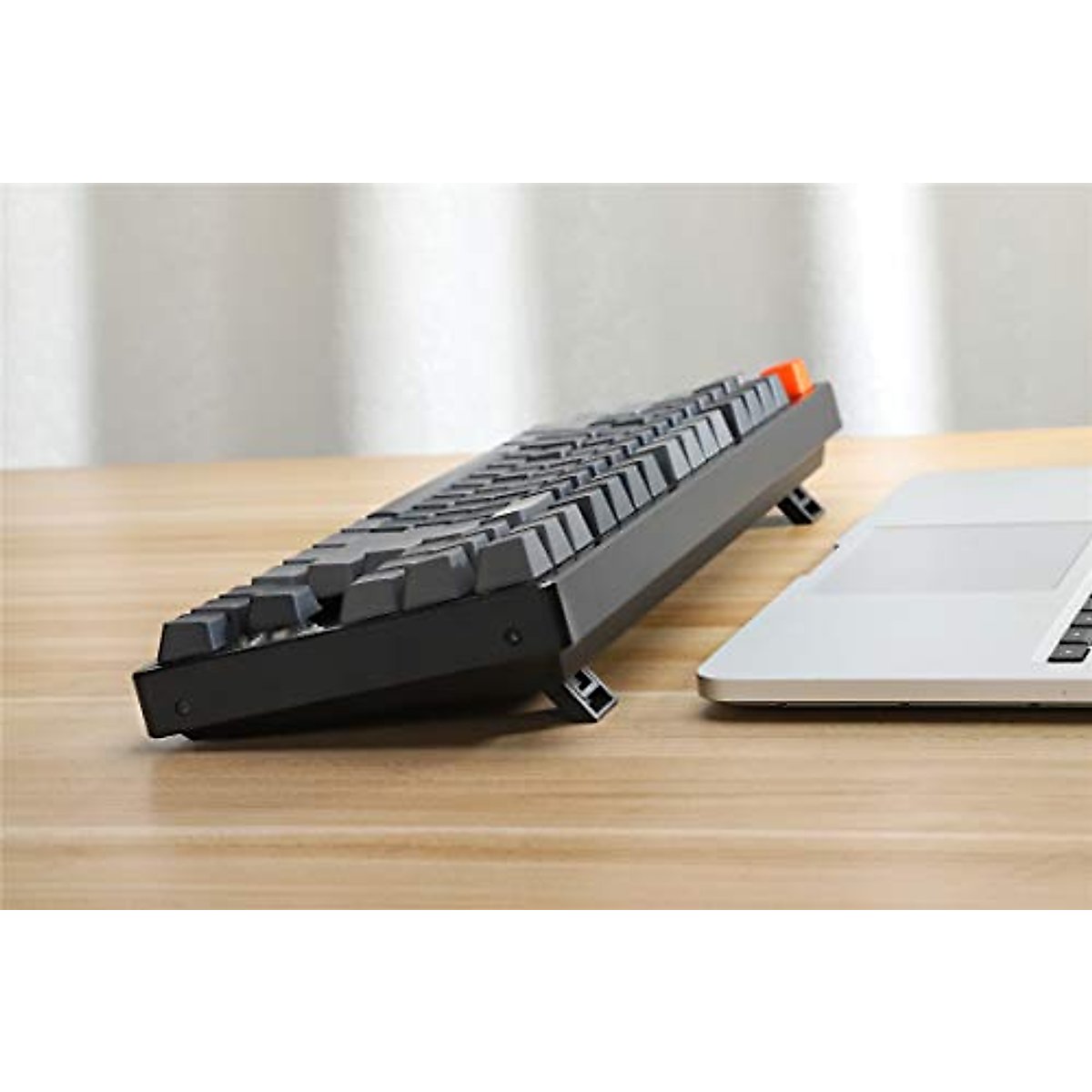 Keychron K8 Wireless Bluetooth/USB Wired Mechanical Keyboard, Hot-swappable Tenkeyless 87 Keys RGB LED Backlit Gateron Blue Switch N-Key Rollover, Aluminum Frame for Mac and Windows