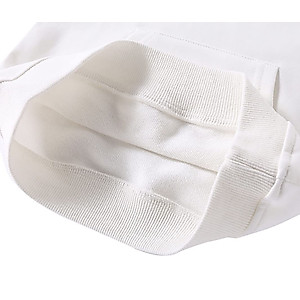 HDLEXD Unisex Toddler Kids Long Sleeve Thin Pullover Sweatshirt Boys Girls Cotton Crewneck Solid Sport T-Shirt Tops Blouse White 12 Months