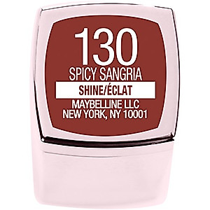 Maybelline New York Color Sensational Shine Compulsion Lipstick Makeup, Spicy Sangria, 0.1 Ounce