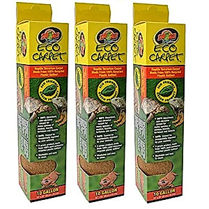 Zoo Med Eco Carpet Reptile Carpet - Tan 10 Gallon (10" x 20") - Pack of 3
