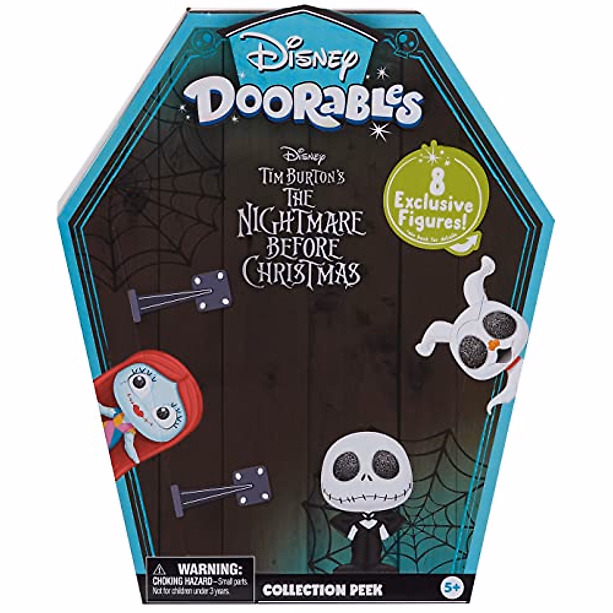 Disney Doorables Tim Burton’s The Nightmare Before Christmas Collection Peek, 8 Exclusive Mini Figures, Officially Licensed Kids Toys for Ages 5 Up