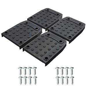 4 PCS Drywall Stilt Replacement Part, Stilt Sole Anti-slip Pads for Drywall Stilt Sole Replacement Kits, Rubber Floor Plate Kit Non-Slip Floor Pads for Construction Painting