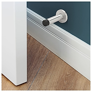 Nuk3y Modern Round Wall Door Stop or Coat Hook, 2 Pack