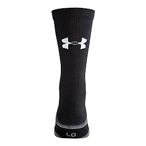Under Armour Unisex UA Team Crew Socks LG Black
