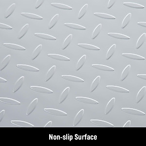 GarveeTech Drywall Cart Steel Panel Truck, 2 in 1 Heavy Duty Flatbed Carts with Wheels, Platform Flat Bed Cart with 2200 Lbs Capacity, 2 Swivel Casters, 1 Front and 2 Side Handrails