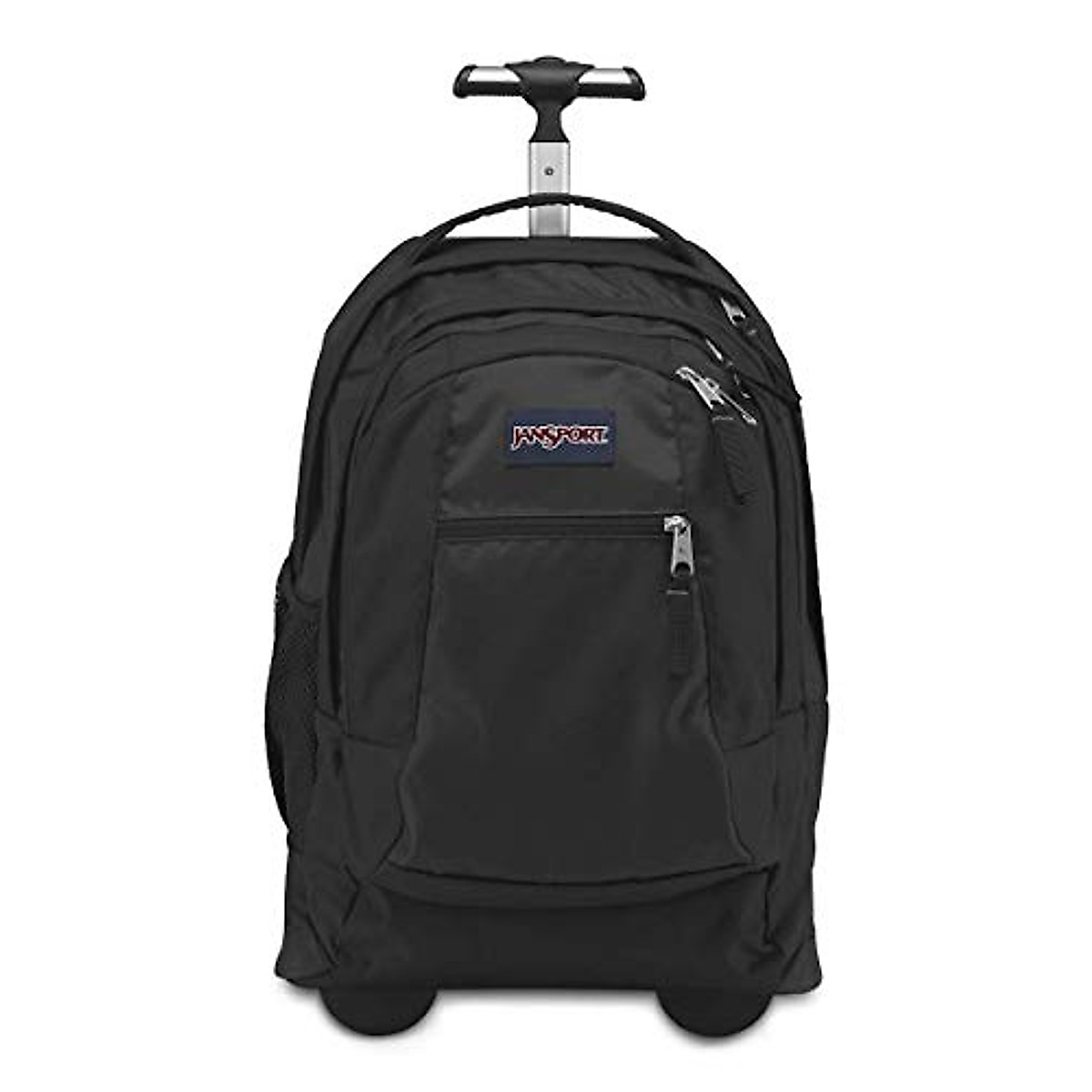 JanSport Driver 8 Rolling Backpack and Computer Bag, Black - Durable Laptop Backpack with Wheels, Tuckaway Straps, 15-inch Laptop Sleeve - Premium Bag Rucksack