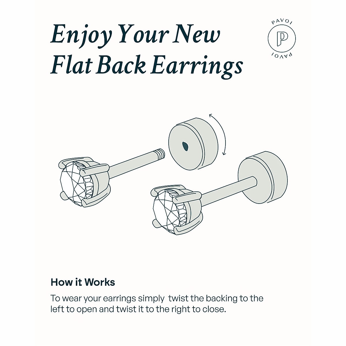 PAVOI Rhodium Plated Solid 925 Sterling Silver Post Cubic Zirconia Flat Back Earrings for Women | Marquise Cartilage Earring | Helix Piercing Jewelry | Small Stud Earrings