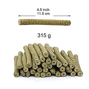 Youngever 315g Timothy Hay Sticks, Timothy Grass Molar Stick Chew Toys for Rabbits, Chinchillas, Guinea Pigs, Hamsters
