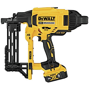 DEWALT 20V MAX* XR Crown Stapler, Cordless Fencing Kit, 9GA (DCFS950P2)
