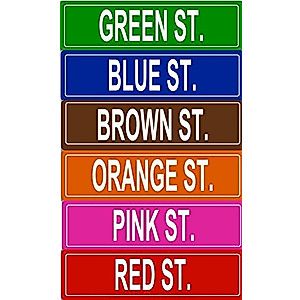 BuildASign Personalized Custom Street Sign 5"x18" Aluminum - Black