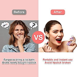 12 Pieces Mini Lipstick Holder Keychain Lip Balm Holders Elastic Waterproof Neoprene Lipstick Tracker Sleeve Keychains Egg Toy Filler Travel Accessories with Metal Ring for Birthday Gift, 12 Styles