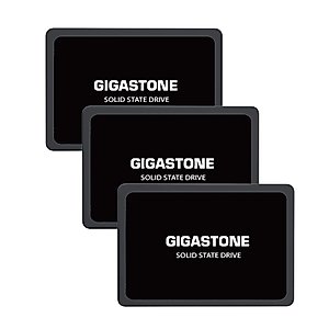 Gigastone SATA SSD 2TB (3-Pack) 2.5 inch SSD 520MB/s Upgrade Laptop PC Memory and Storage PS4 HDD Replacement 2.5" Internal Solid State Hard Drives SATA III SLC Cache 3D NAND Increase Performance