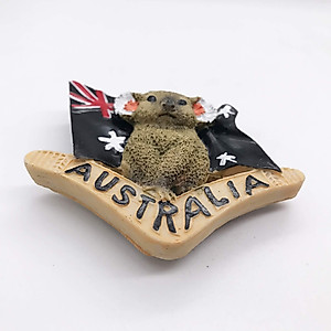 Australia 3D Koala Flag Fridge Magnet Tourist Souvenir Travel Sticker,Australia Refrigerator Magnet,Home and Kitchen Decoration Collection from China