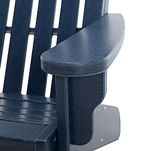 Original Pawleys Island Royal Blue Durawood Essentials Adirondack Chair, Eco-Friendly Durawood, Stainless Steel Hardware, Fit N Finish, Handcrafted in The Carolinas