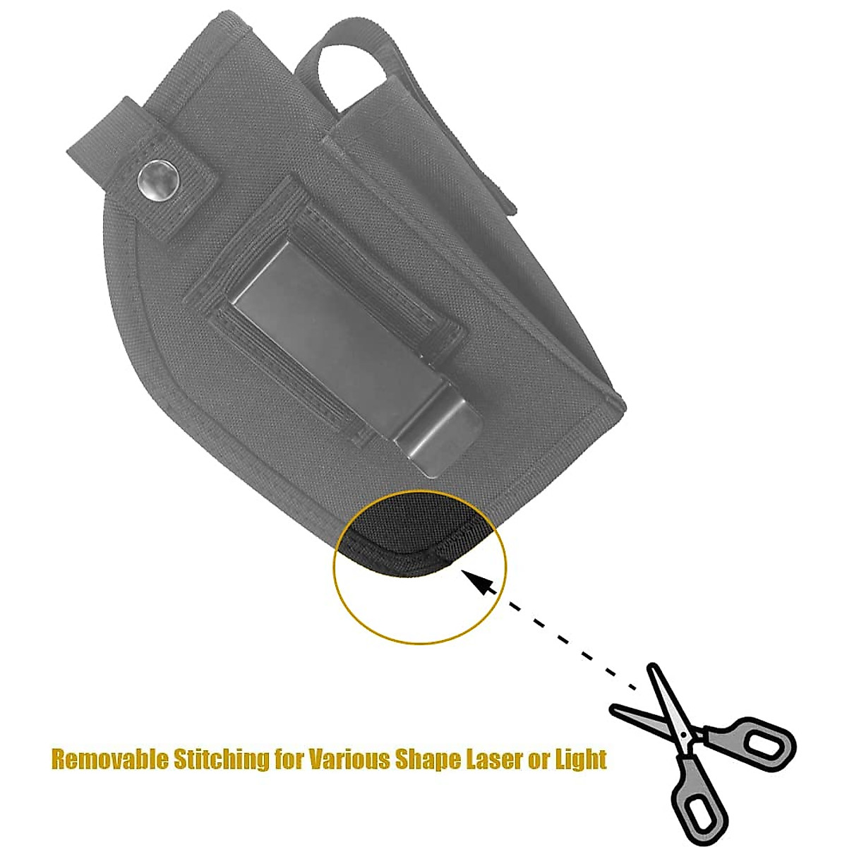 Bursport Concealed Carry Gun Holster with Mag Pouch Fits Handgun with Laser Light Mounted IWB OWB Ambidextrous Use by Convertible Clip