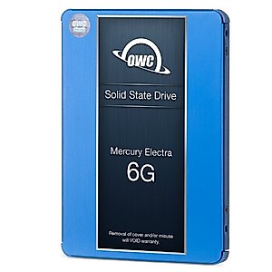 OWC SSD Upgrade Bundle for 2006-2009 iMacs, Mercury Electra 250GB 6G SSD, AdaptaDrive 2.5" to 3.5" Drive Converter Bracket, Installation Tools