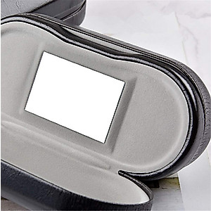 HOM-outdeer [2 in 1] Dual Glasses Case Hard Shell Eyeglass Case Protective for 2 Eyeglasses (Not Suitable for Sunglasses) (black)