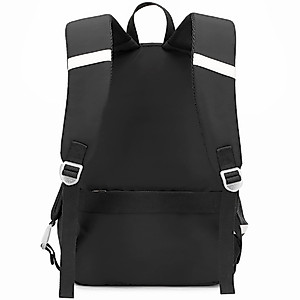 Hey Yoo Backpack for Girls Bookbag Cute School Bag College Middle High Elementary School Backpack for Teen Girls (Black)