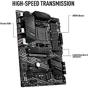 INLAND Performance 2TB NVMe PCIe Gen 4.0 M.2 2280 SSD + AMD Ryzen 5 5600X Desktop Processor 6-core Unlocked Bundle with MSI B550-A PRO AM4 DDR4 ATX Motherboard