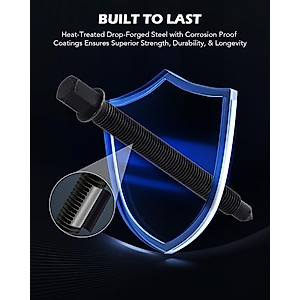 Orion Motor Tech Gear Puller Set, 3" 4" 6" 8" 3 Jaw Puller Kit for Pulley Gear Bearing Flywheel Removal, Heavy Duty Pulley Puller with Reversible Jaws 4 pcs Bearing Puller Tool Kit