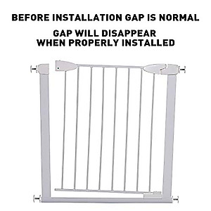 Dreambaby Boston Magnetic Auto Close Baby Gate - Indoor Safety Gates - Fits Opening from 24.25-26.5inch Wide & 29inch Tall - with Smart Stay Open Feature - White