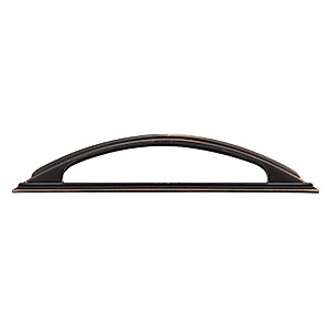Richelieu Hardware BP26987BORB Vaudreuil Collection 5 1/16-inch (128 mm) Center-to-Center Brushed Oil-Rubbed Bronze Transitional Cabinet and Drawer Pull Handle for Kitchen, Bathroom, and Furniture