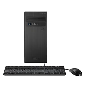 ASUS D340MC Desktop PC, Intel Core i5-8400, 8GB DDR4 RAM, 512GB PCIe SSD, Windows 10 Home, Black, D340MC-DH501