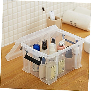 CHILDWEET 5pcs Boxes Tote Bags Portable Mini Bin Mini Screws Bins Small Sundries Case Small Plastic Tote Mini Bins Clear Mini Sundries Organizer Mini Plastic Tote Pp Storage Container
