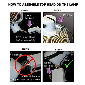 TDP Far Infrared Mineral Heat Lamp w/a Detachable Big 6.5 inch Head Latest Version * KS 9800* Floor Model