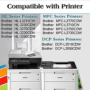 EAXIUCE TN223 TN223BK TN223C TN223M TN223Y Toner Cartridge Compatible for Brother TN-223 MFC-L3770CDW L3710CW L3750CDW L3730CDW HL-3210CW 3230CDW 3270CDW 3230CDN DCP-L3510CDW Printer | TN23 4PK