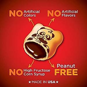 Meiji Hello Panda Cookies, Chocolate Crème Filled - 32 Count, 0.75oz Packages - Bite Sized Cookies with Fun Panda Sports