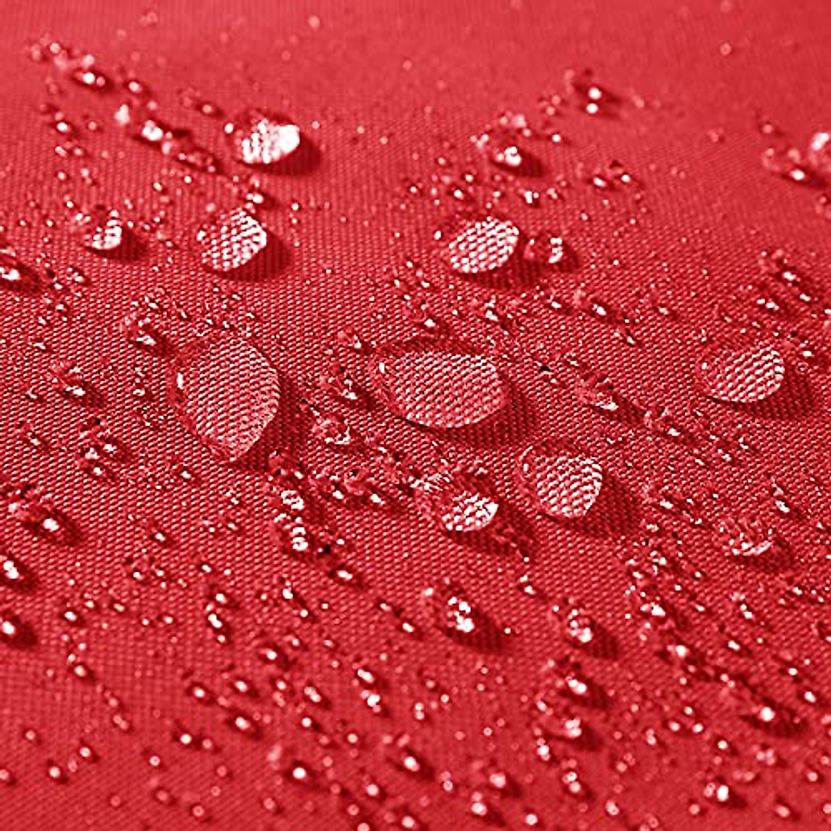 ele ELEOPTION Pack of 2 Outdoor Waterproof Throw Pillow Covers, Rectangular Decorative Garden Cushion Pillow Cover Case with for PatioTent Couch (12x20 inch, Red)