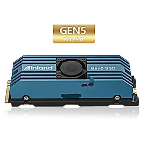 INLAND TD510 2TB PCIe 5.0 M.2 SSD Gen5 x 4 232-L 3D TLC NAND NVMe 2280 Internal Solid State Drive Gaming SSD with Heatsink & DRAM