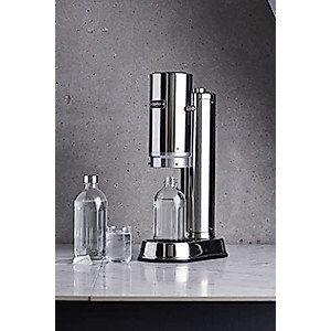 aarke Carbonator Pro Premium Carbonator/Sparkling & Seltzer Water Maker with Glass Bottle - Stainless Steel