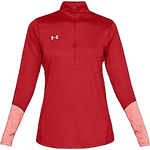 Under Armour Women's UA Locker ½ Zip XXL Red