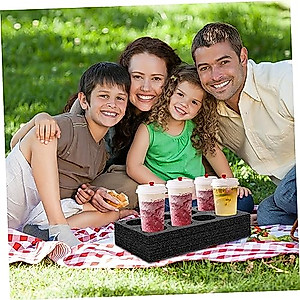 5pcs Milk Tea Cup Holder Multi- Beverage for Suitcase Takeout Cup Trays Coffee Carrier Fiber Drink Carrier Tea Carrier Beer Bottle Carrier Travel Epe Dashboard Hot and re-usable