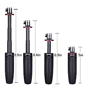 Extendable Selfie Stick for Gopro, Portable Vlog Selife Stick Tripod Stand for Gopro Hero 11/10/9/8/7/6/5 Black/Gopro Max DJI Osmo Action Insta 360 AKASO Action Camera Accessory Kits