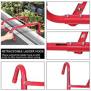 LUISLADDERS Fire Escape Ladder 3 Story with Anti-Skid Rungs Portable Emergency Escape Ladder, Easy to Deploy Store 25- Feet