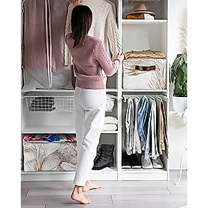 Storage Bins Squirrel Hold Pinecone Storage Box Foldable Storage Basket for Shelves Storage Cubes Bin for Organizing Closet Nursery Toy Organizers with Handles