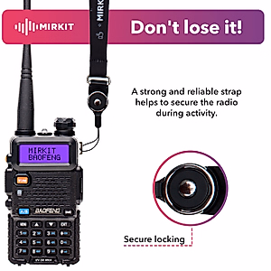 Mirkit Baofeng UV-5R MK4 8W Max Power 2024 Two Way Radio VHF/UHF 144-148/420-450 mhz Ham Radio with 1800 mAh Baofeng Battery, Mirkit Software & Lanyard for Walkie Talkie