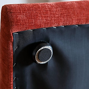 JACH Mid-Century Modern Comfy Loveseat Sofa, Chenille Couch Deep Love Seat Couches with Thick Cushion, 77" Plush Sofas Furniture for Small Spaces Living Room Bedroom Office Apartment, Red