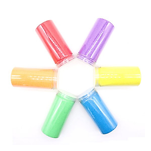 Colorful Sand Art Sand, 7.5 Pounds of Colored Sand, 6 Jars (1.25 lb. each) Non-Toxic Arts and Crafts Sand for Children’s Projects, Wedding Unity Ceremony, Baby Showers, Sand Art Bottles, DIY Drawing