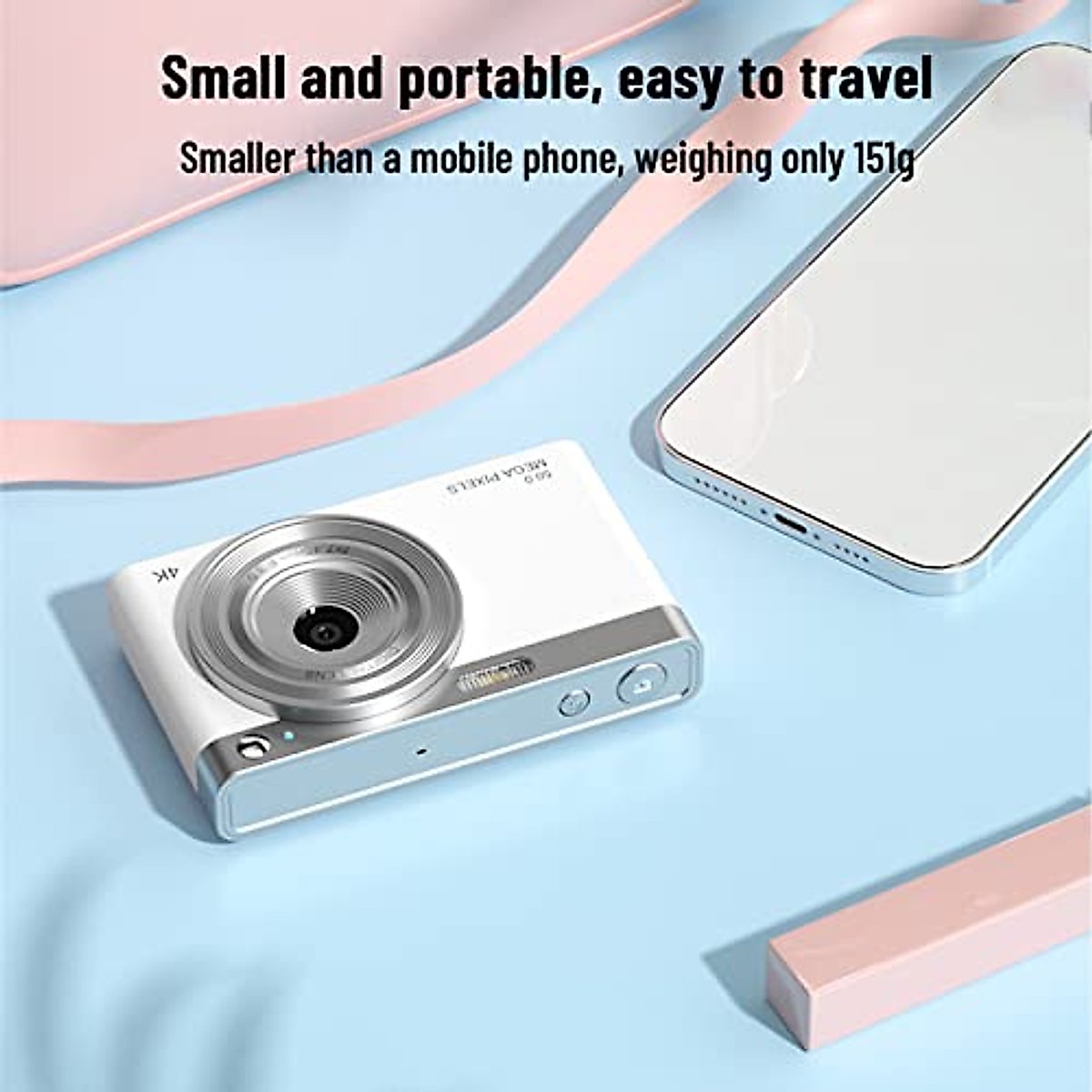 #227929 Digital Camera 1080P Camera Vlogging Camera Video Camera LCD Screen 16X Digital Zoom 50Mp Rechargeable Point and Shoo